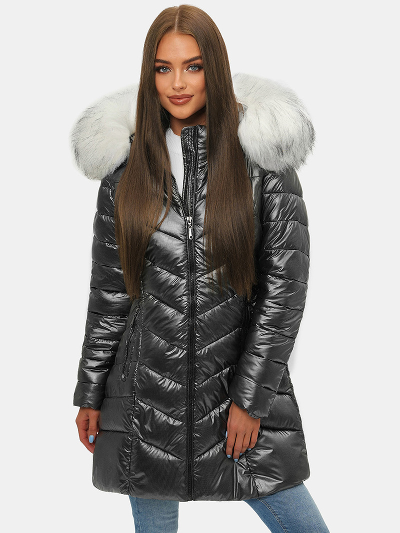 Ženska Jakna Crna OZONEE JS/M9053/392 | Ozonee.hr